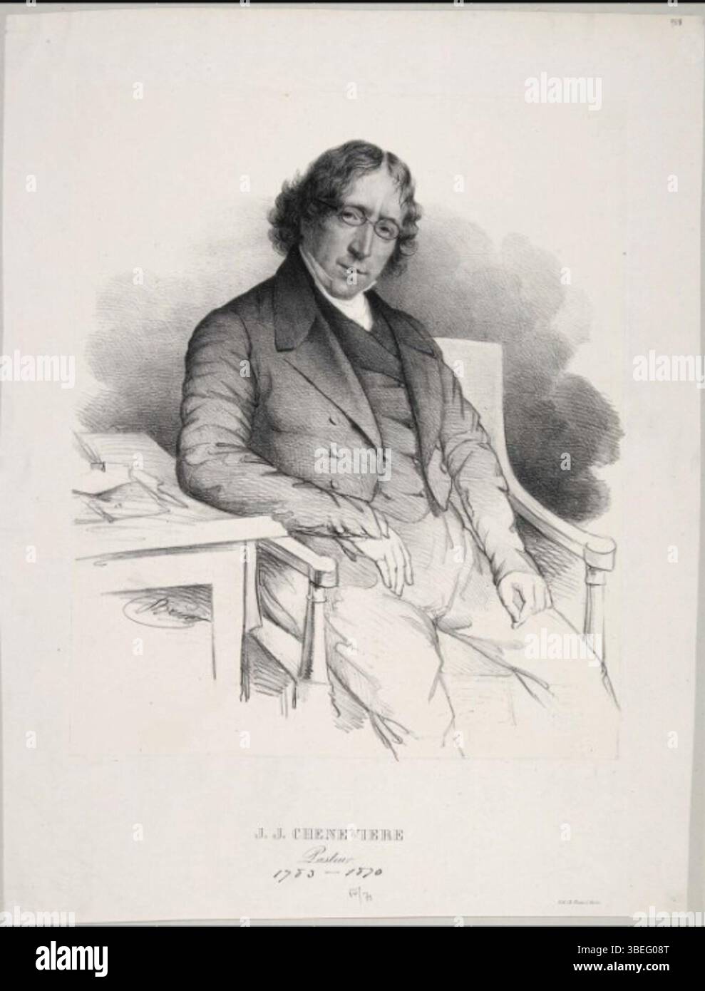 This portrait from 1820 depicts Jean-Jacques-Caton Chenevière, a Swiss ...