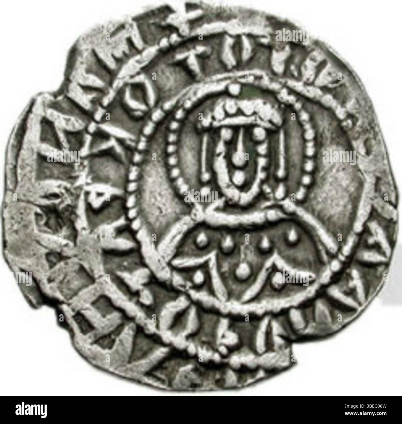 This image features a coin from the Byzantine Empire depicting Emperor ...