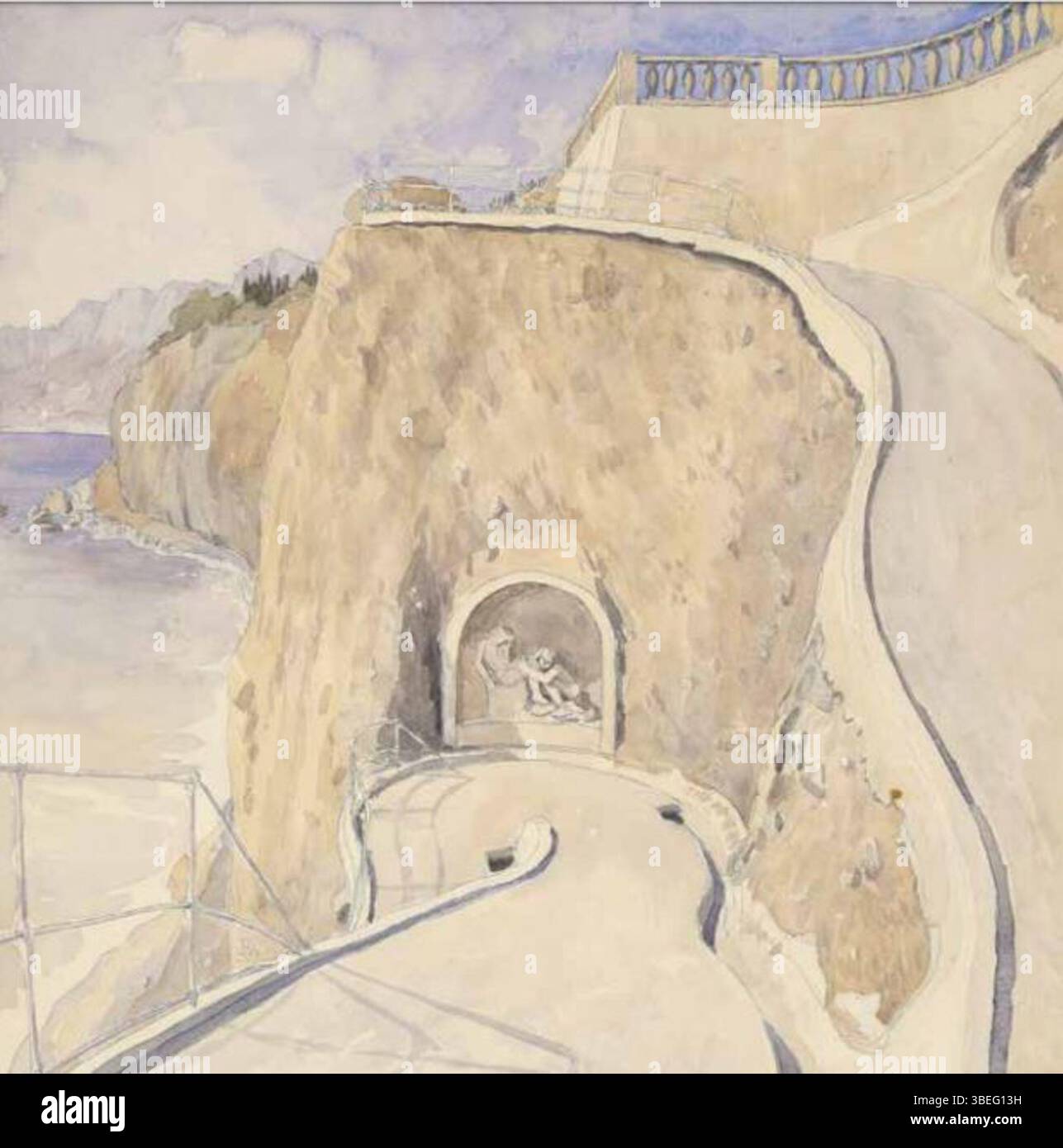 This artwork by Pyotr Utkin, painted in 1912, reflects the artist's ...