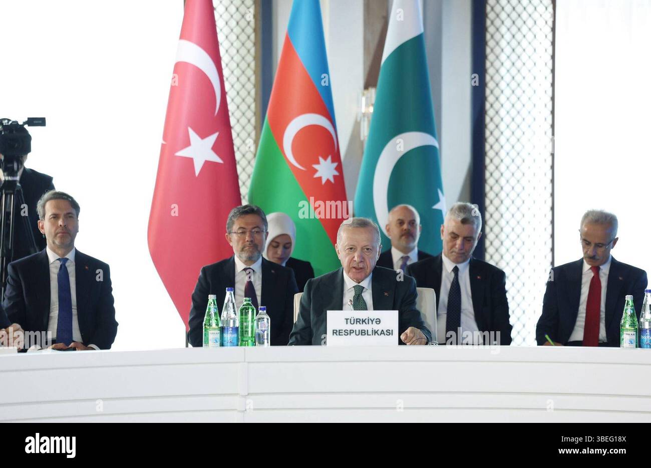 Turkish President Recep Tayyip Erdoan attends the Turkey-Azerbaijan ...