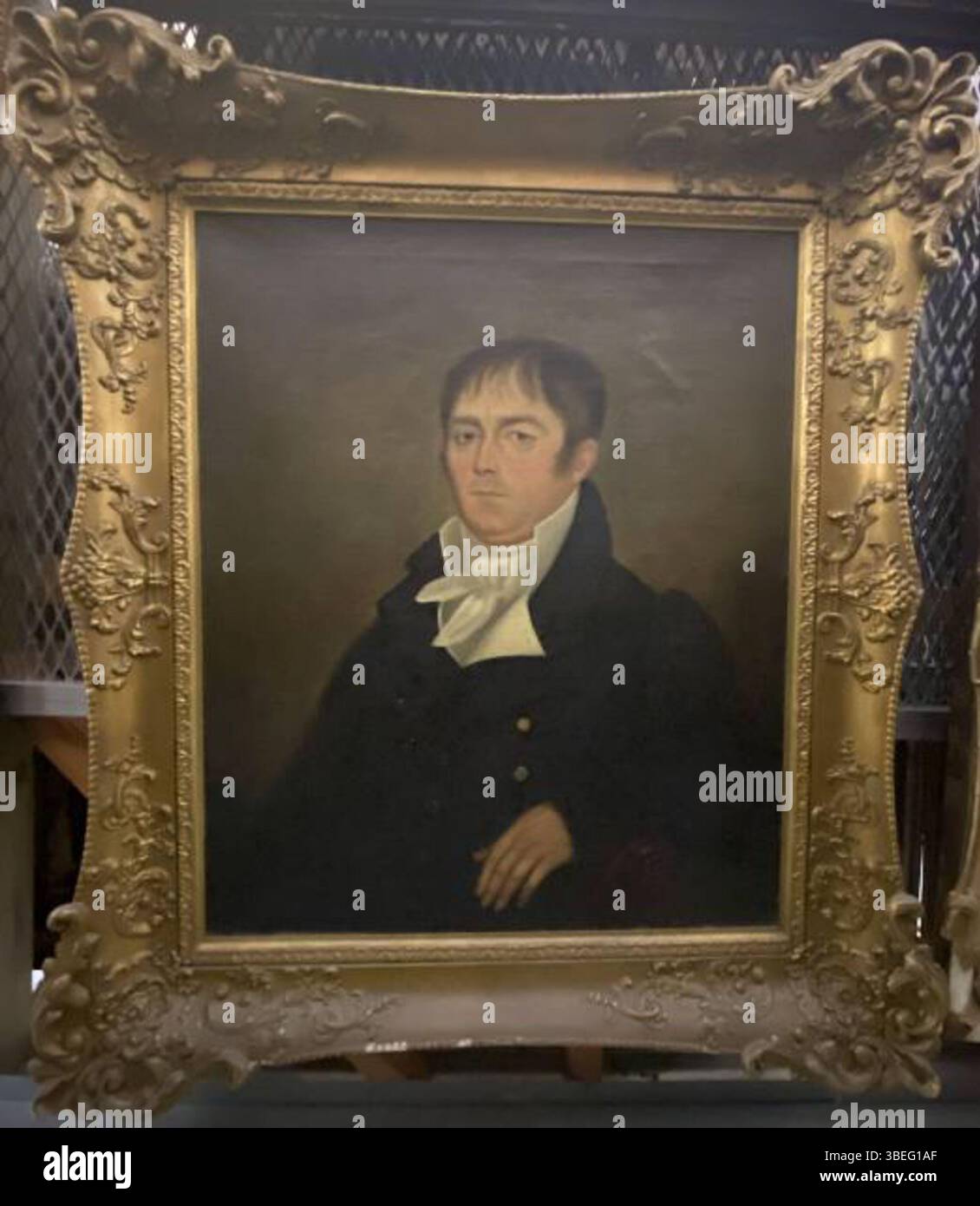 A circa 1815 portrait of Robert Brown (1763–1827), showing him in ...