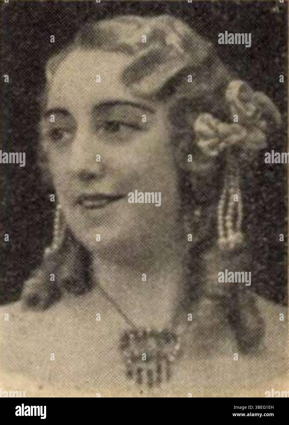 Portrait of Mária Buday, a Hungarian opera singer born in Rákosliget in ...