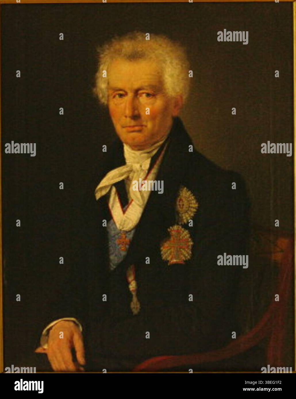 This portrait of C.D.F. Reventlow, created by Christian Albrecht Jensen ...