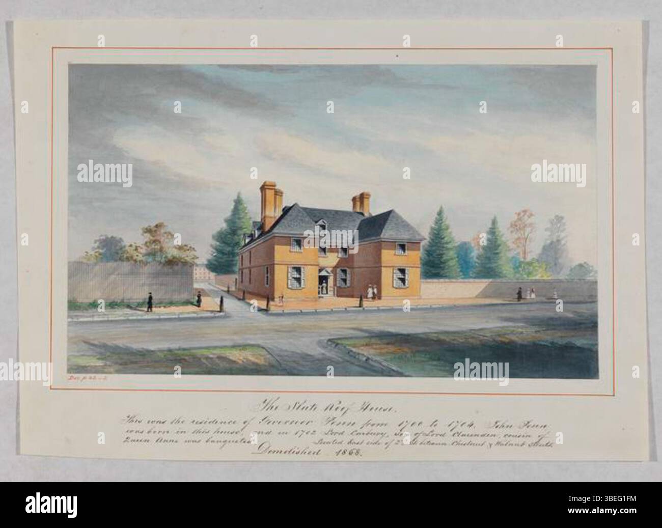 The Slate Roof House, located on the east side of 2nd Street in ...