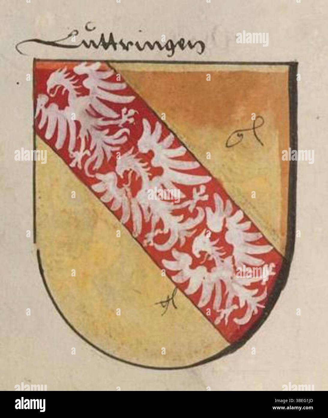This 16th-century drawing shows the heraldic arms of Lorraine, created ...