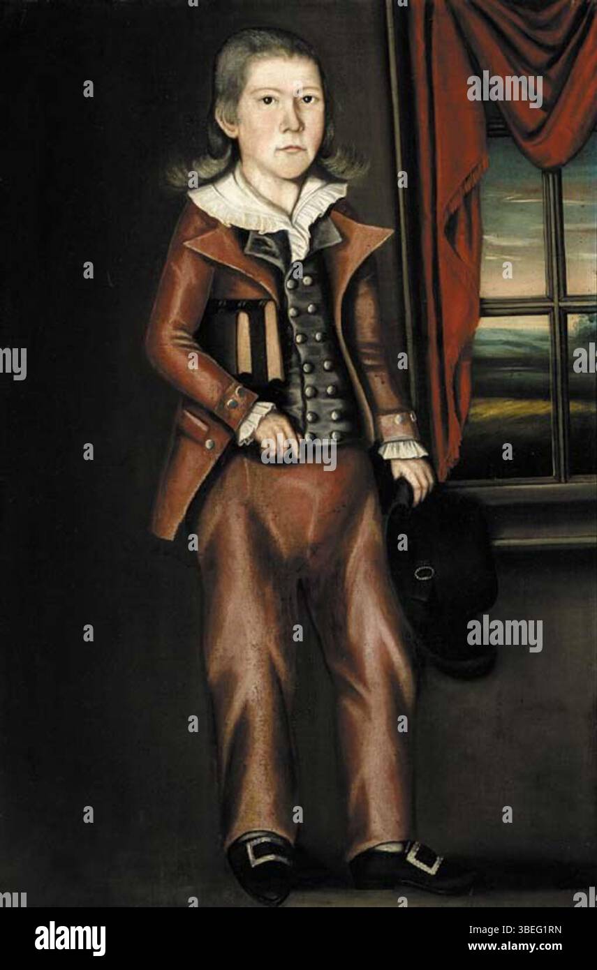 This late 18th-century oil portrait of Joseph Wheeler Beardsley ...