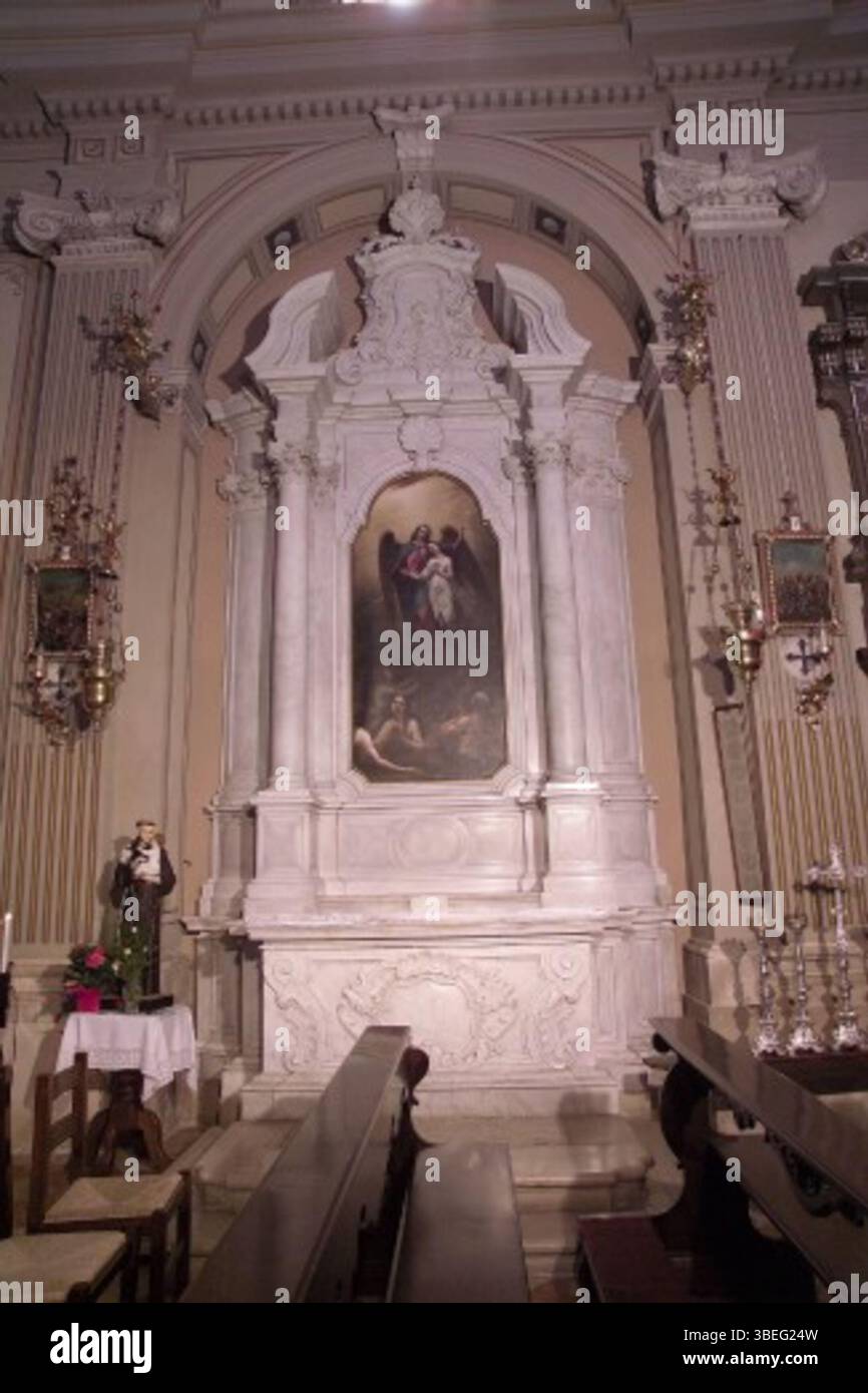 The 'Anime purgatorio' altar by Grigoletti, created in the 18th century ...