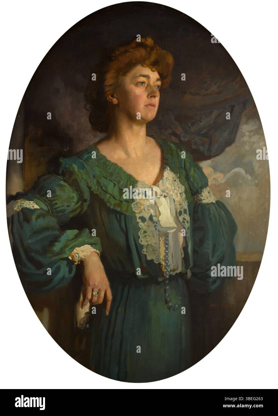 Oil portrait painted in 1904 by William Orpen depicting Mary, Lady ...