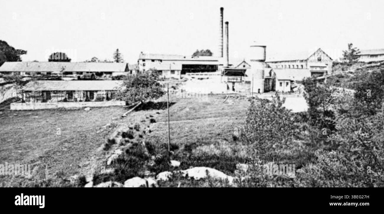 *Kaolins de Bretagne* at Plémet, circa 1950, shows the kaolin clay ...