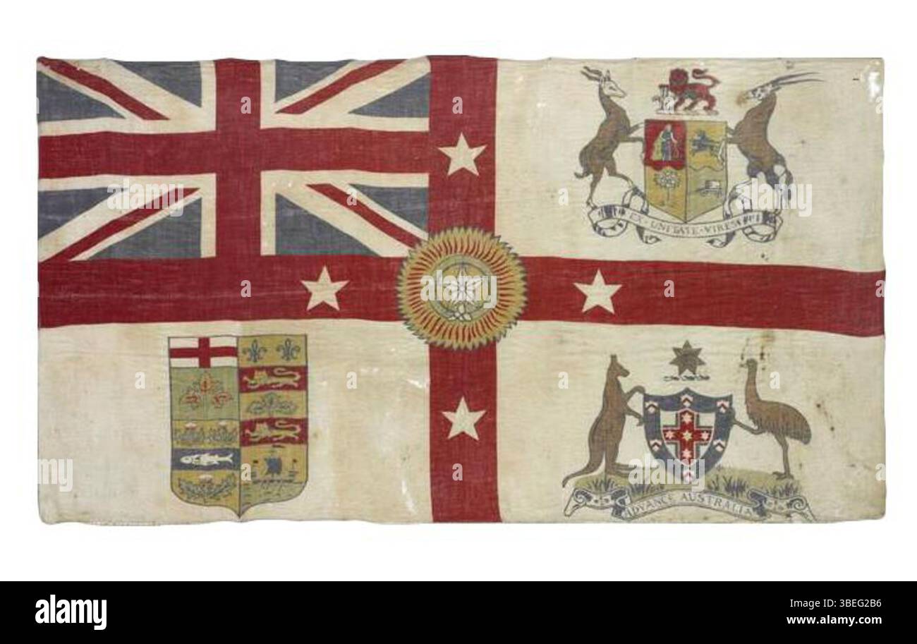 Early 20th-century unofficial British Empire flag featuring a central ...