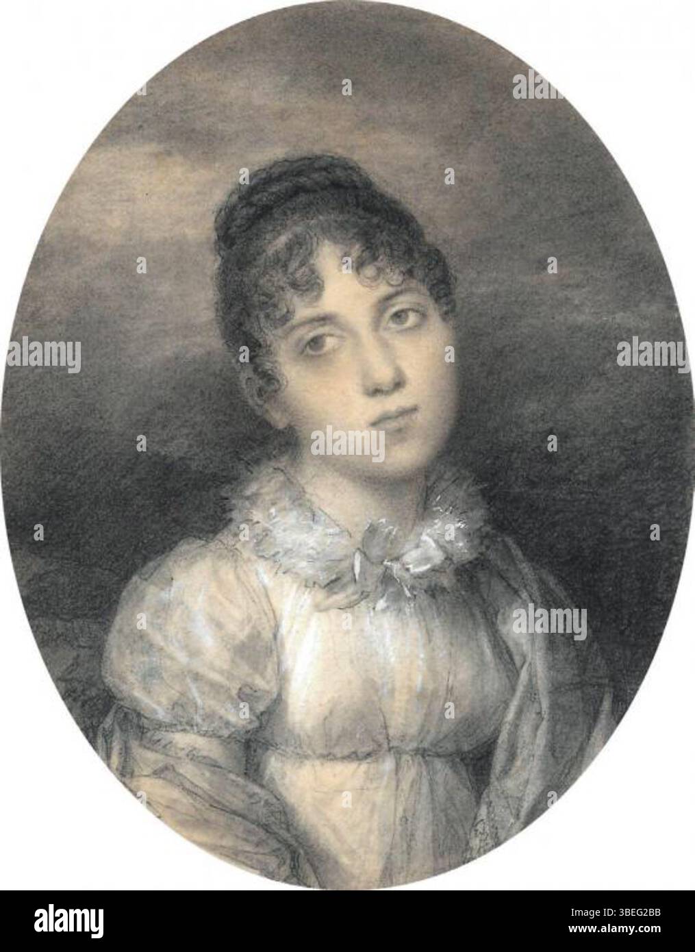 Early 19th-century portrait of Adèle Auguié, widow of General Armand ...