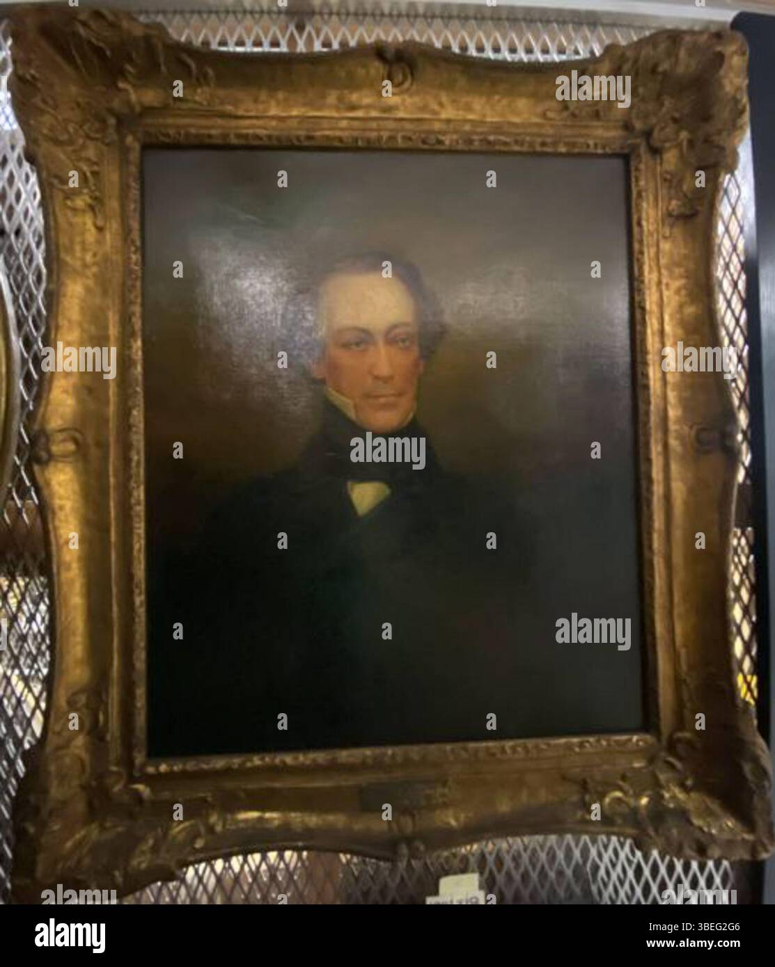 A mid-19th century portrait painting of James Punnett, depicting him in ...