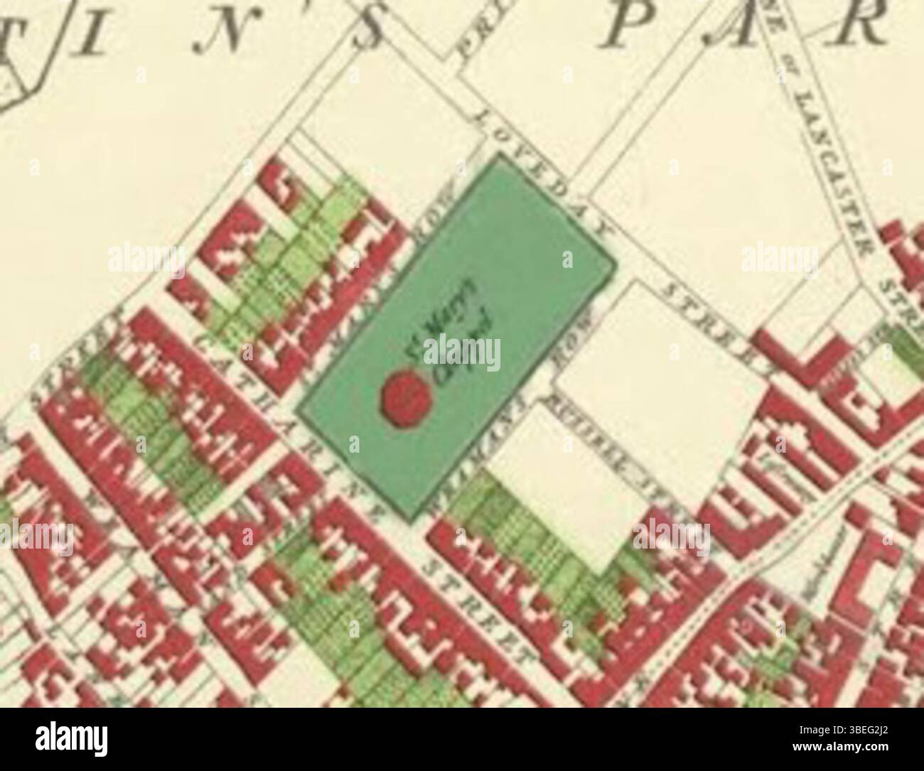 This cropped version of Thomas Hanson’s 1778 map of Birmingham ...