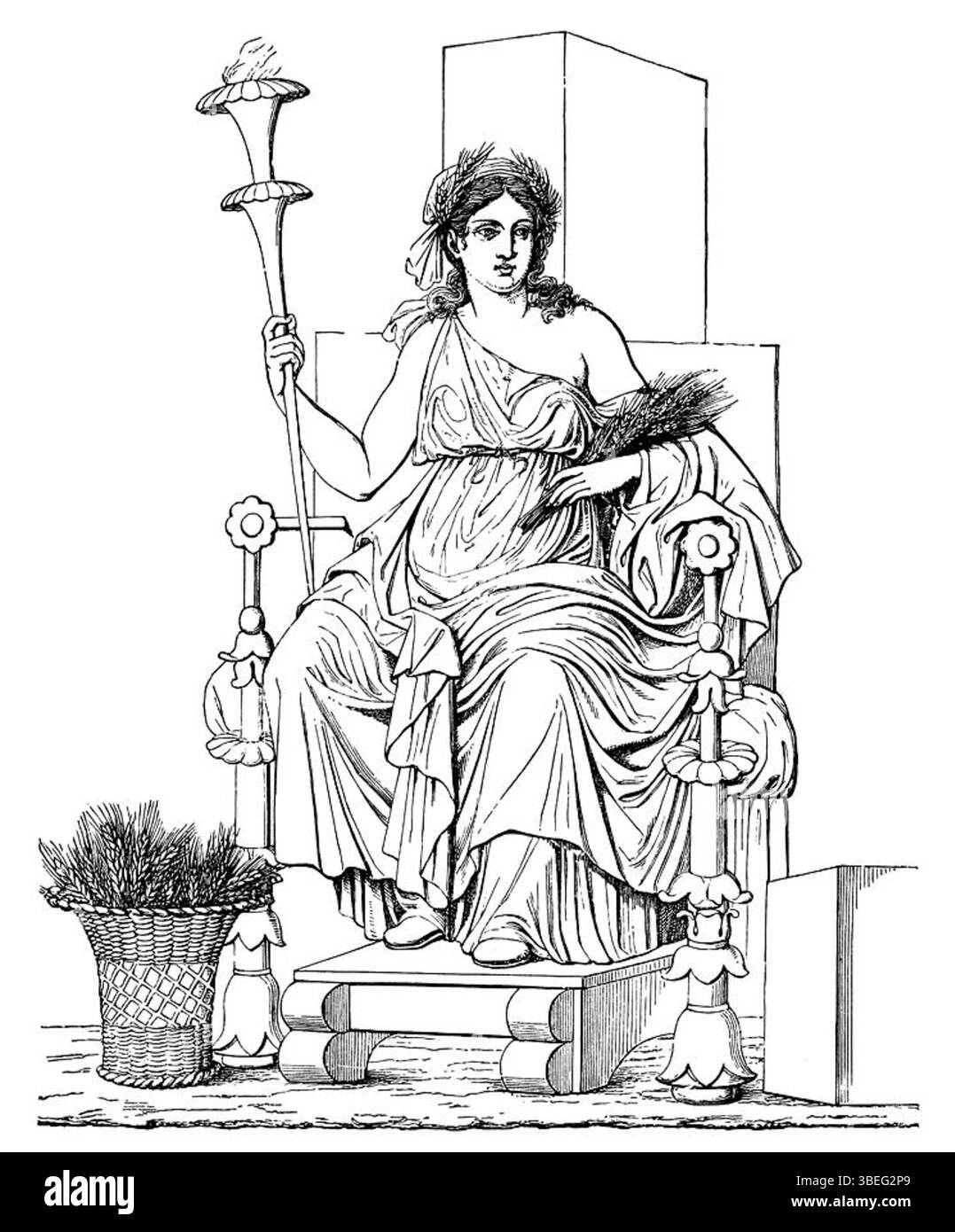 Goddess of grains Black and White Stock Photos & Images - Alamy
