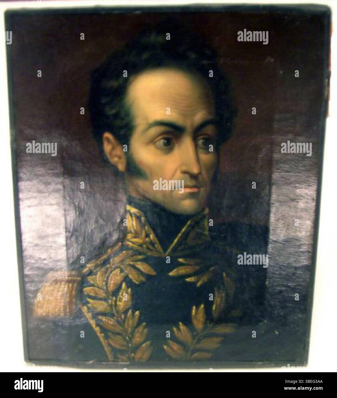 This 1946 painting of Simon Bolívar, the Venezuelan military and ...