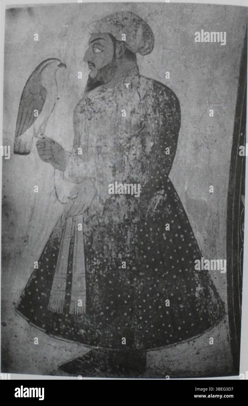 This mural, located at the Bhai Bahlo Darwaza in the Ram Rai Darbar of ...