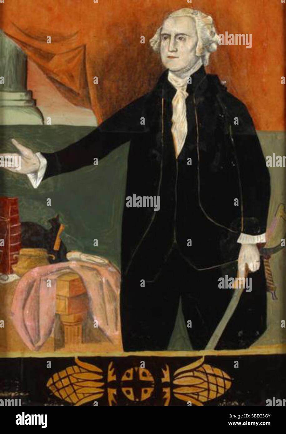 This 1941 painting of George Washington, the first President of the ...