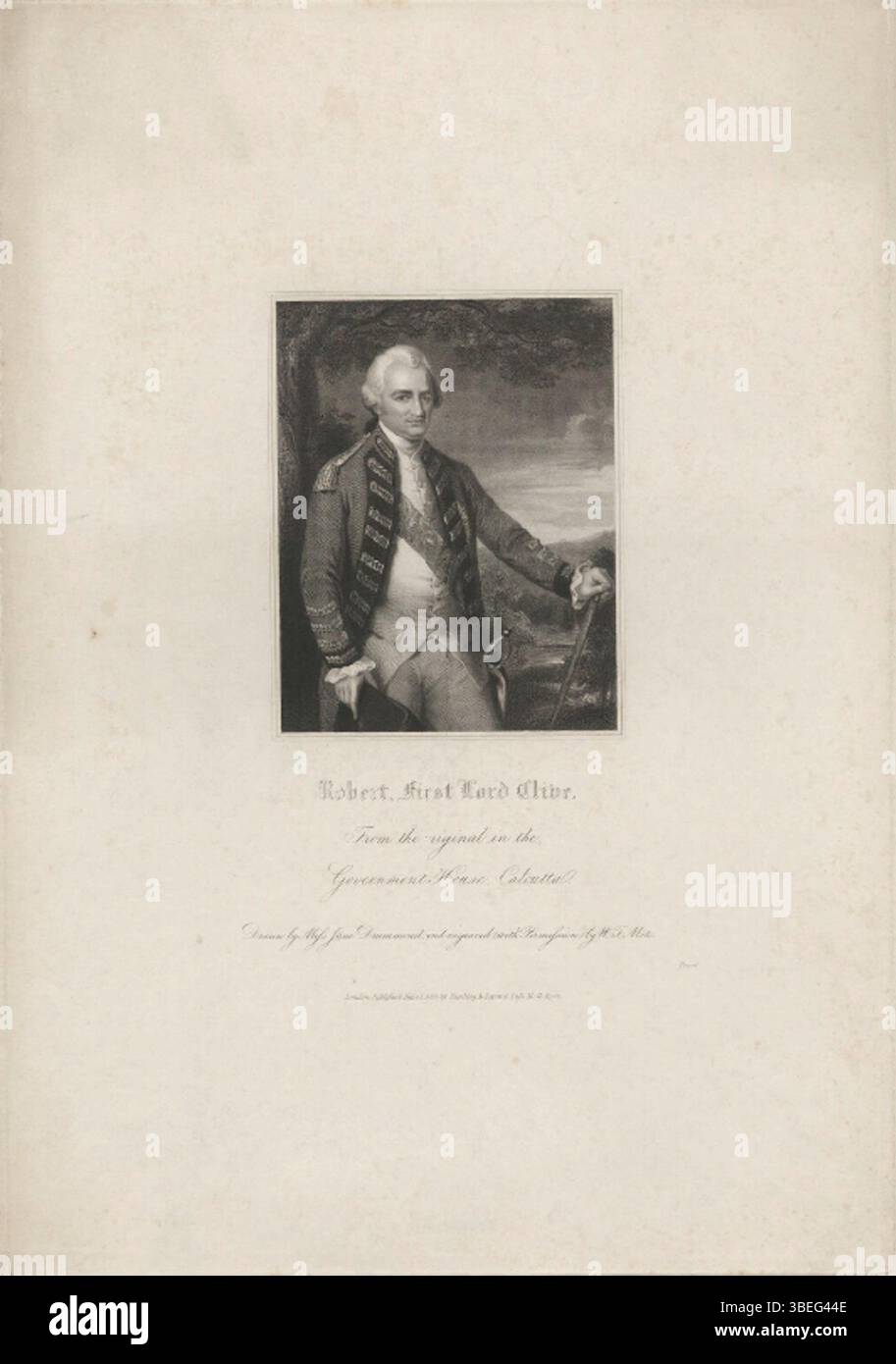 This stipple engraving by W.T. Mote, after Miss Jane Drummond and ...