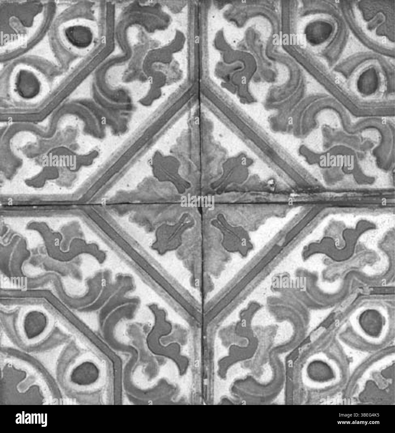 Renaissance tiles Black and White Stock Photos & Images - Alamy