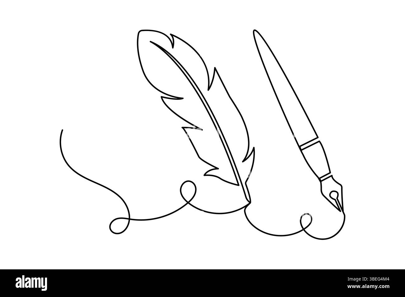 Minimalist single line art animation Stock Vector Images - Alamy