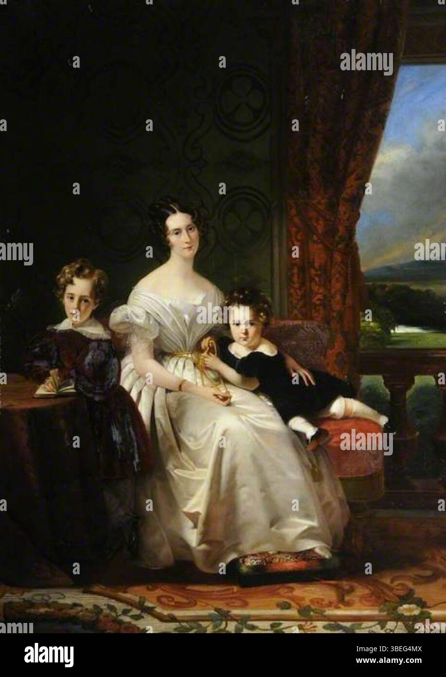 Dubufe, Claude Marie; Mary Barbara (1801-1876), Lady Chichester, with ...