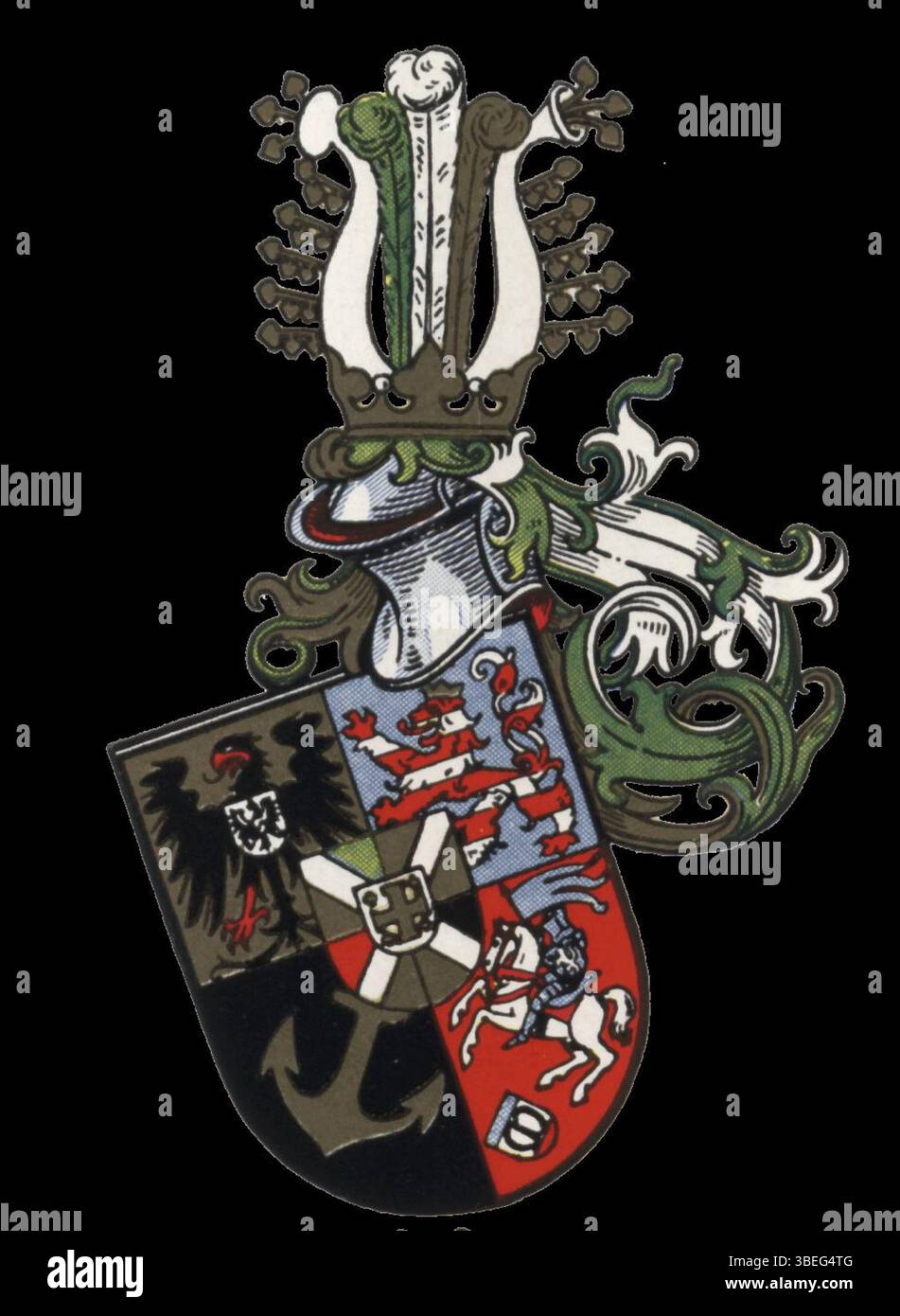 The coat of arms of the Marburger Wingolf, as shown in 'Akademisches ...