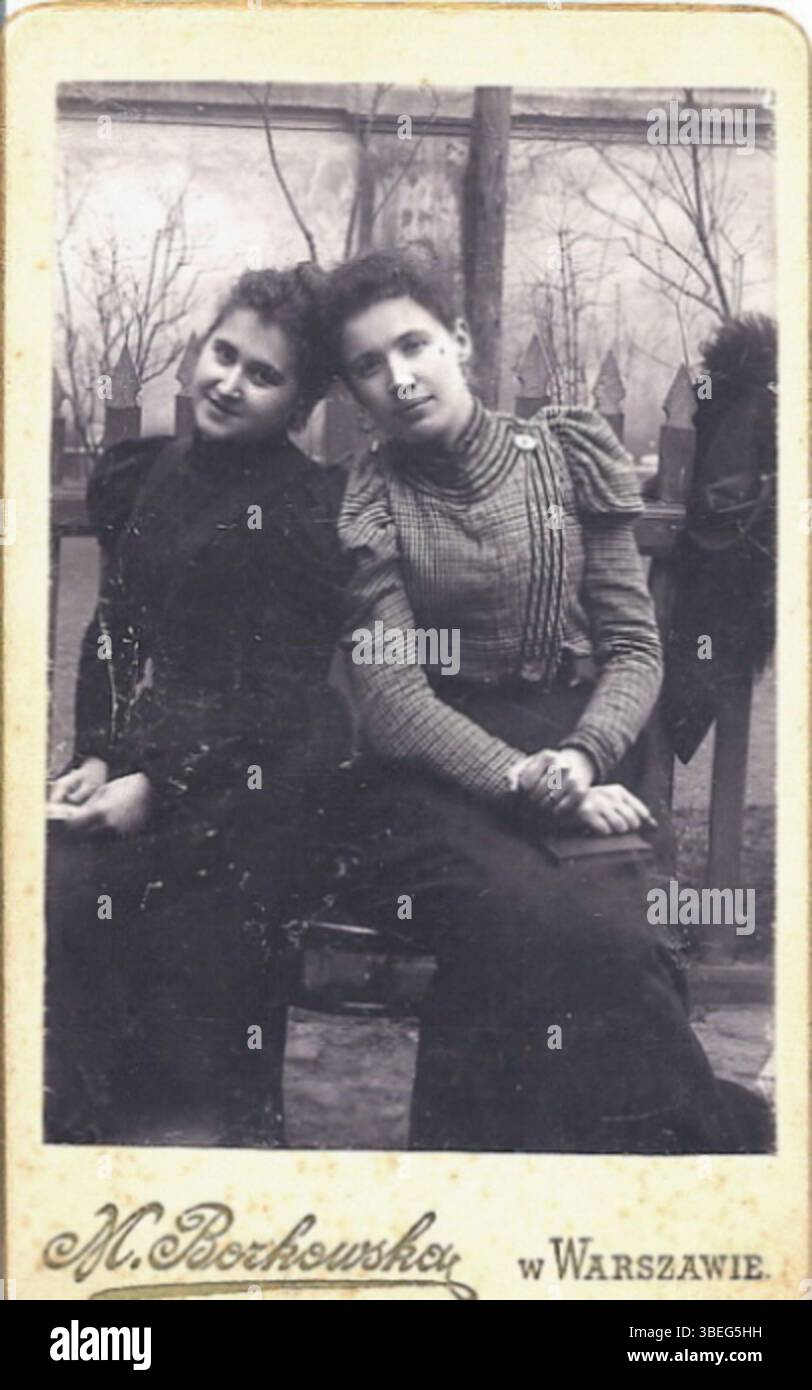 The image shows two sisters from the Rosochacki family, Eugenia ...