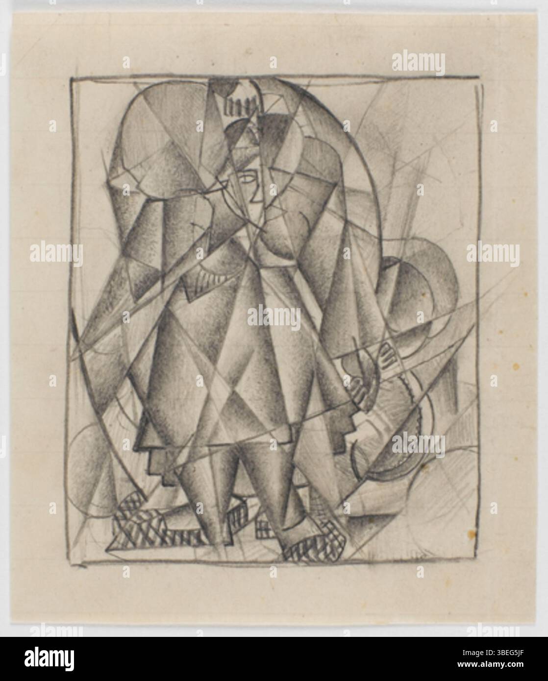 'Reaping Woman' (1913) by Kazimir Malevich portrays a woman harvesting ...