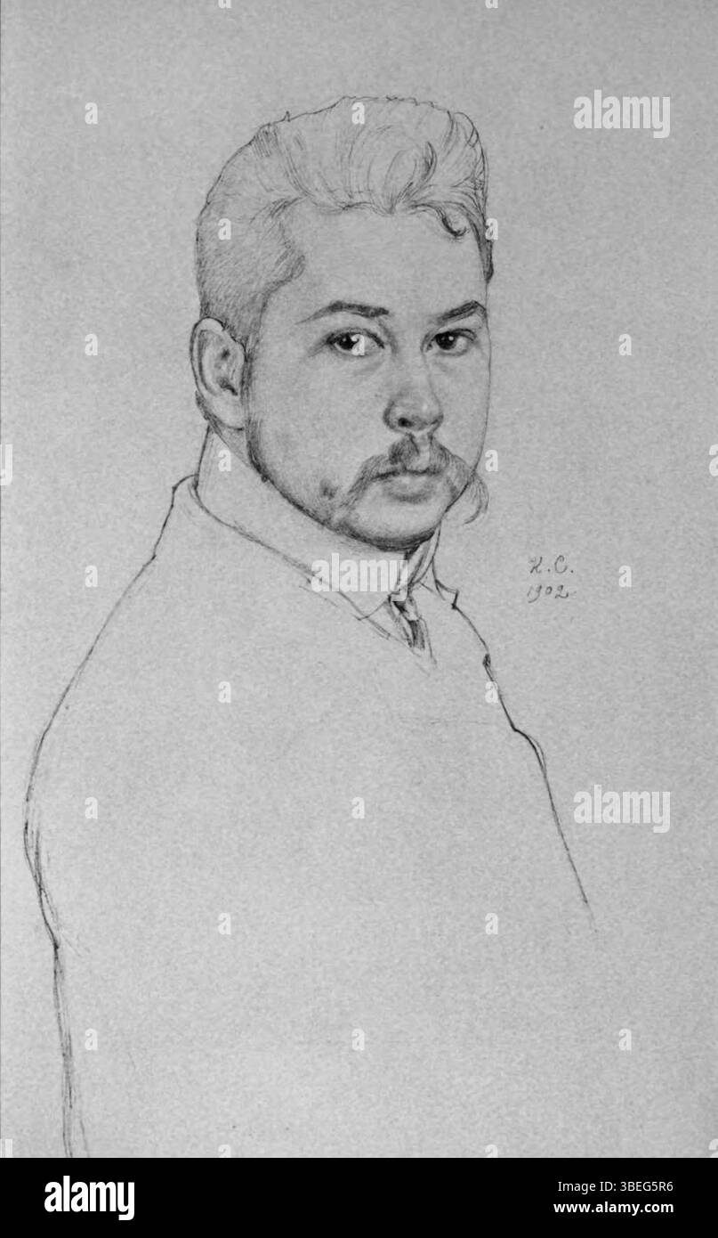Self-portrait by Konstantin Somov, created in 1902. Known for his ...