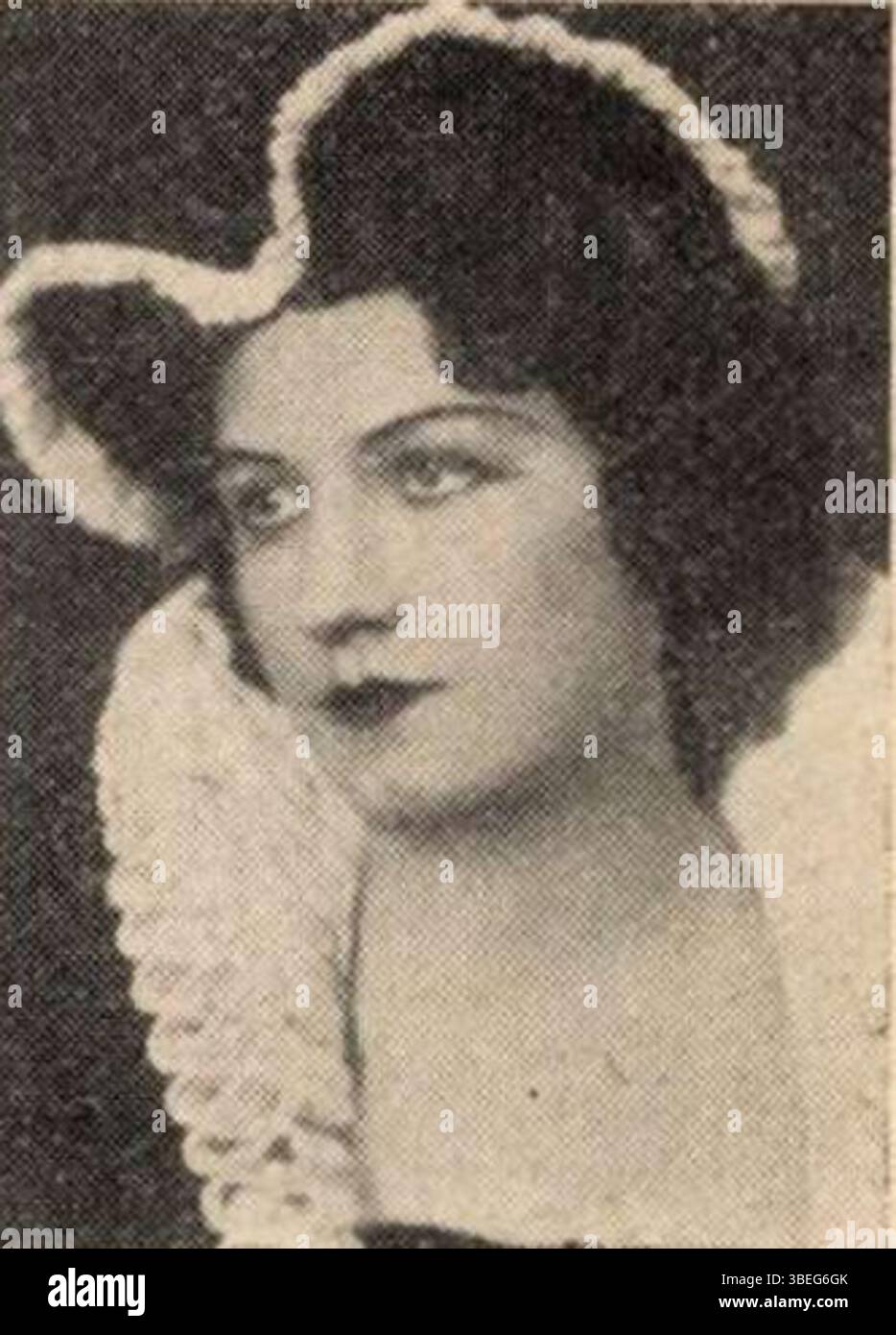 Portrait of Anna Báthy, Hungarian soprano opera singer, originally ...