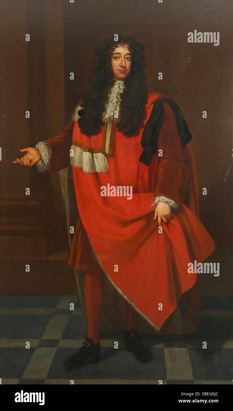 A portrait of William Paget, 6th Baron Paget, painted in the late 17th ...