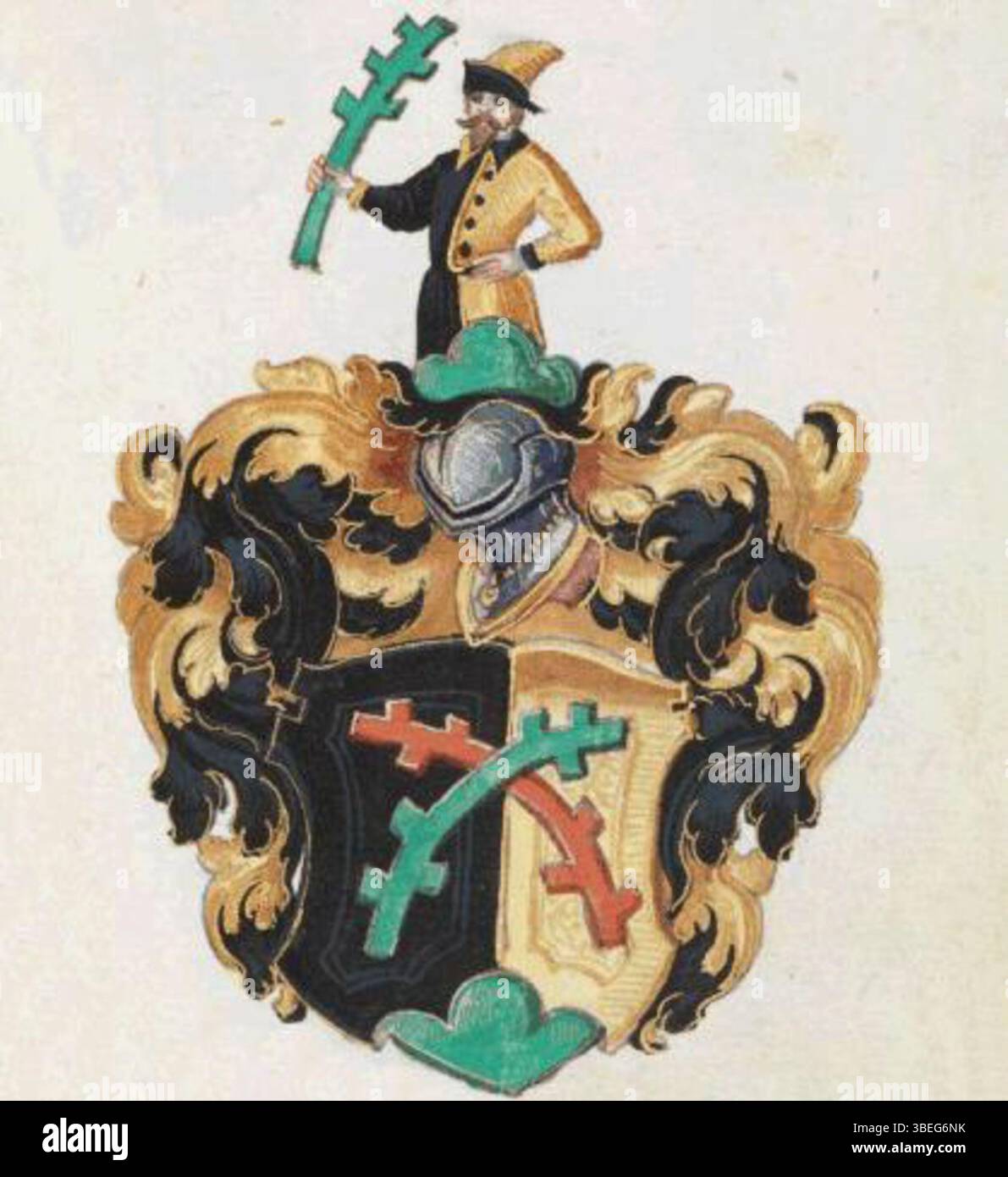 A heraldic coat of arms of Thomas Scheitenberger, found in the ...