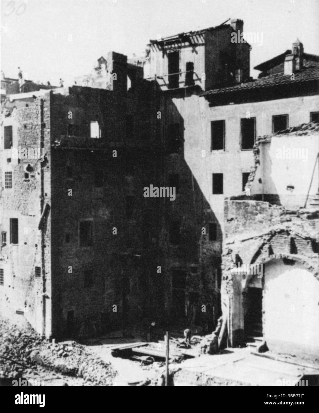 This image from the 1890s shows Piazza della Luna at its southwest ...
