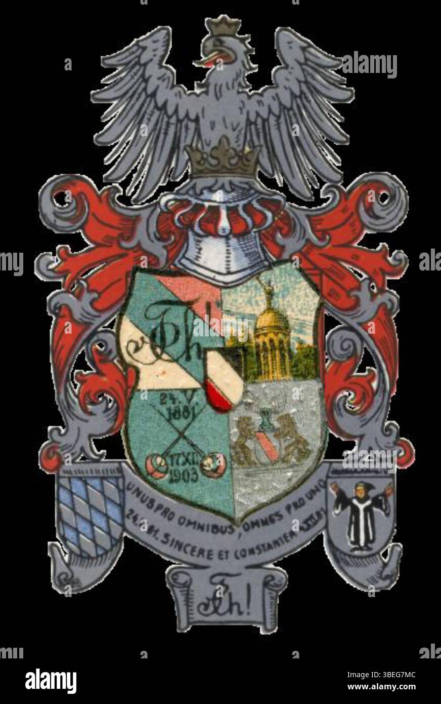 The T-Cheruska coat of arms, featured in *Akademisches Deutschland Bd ...