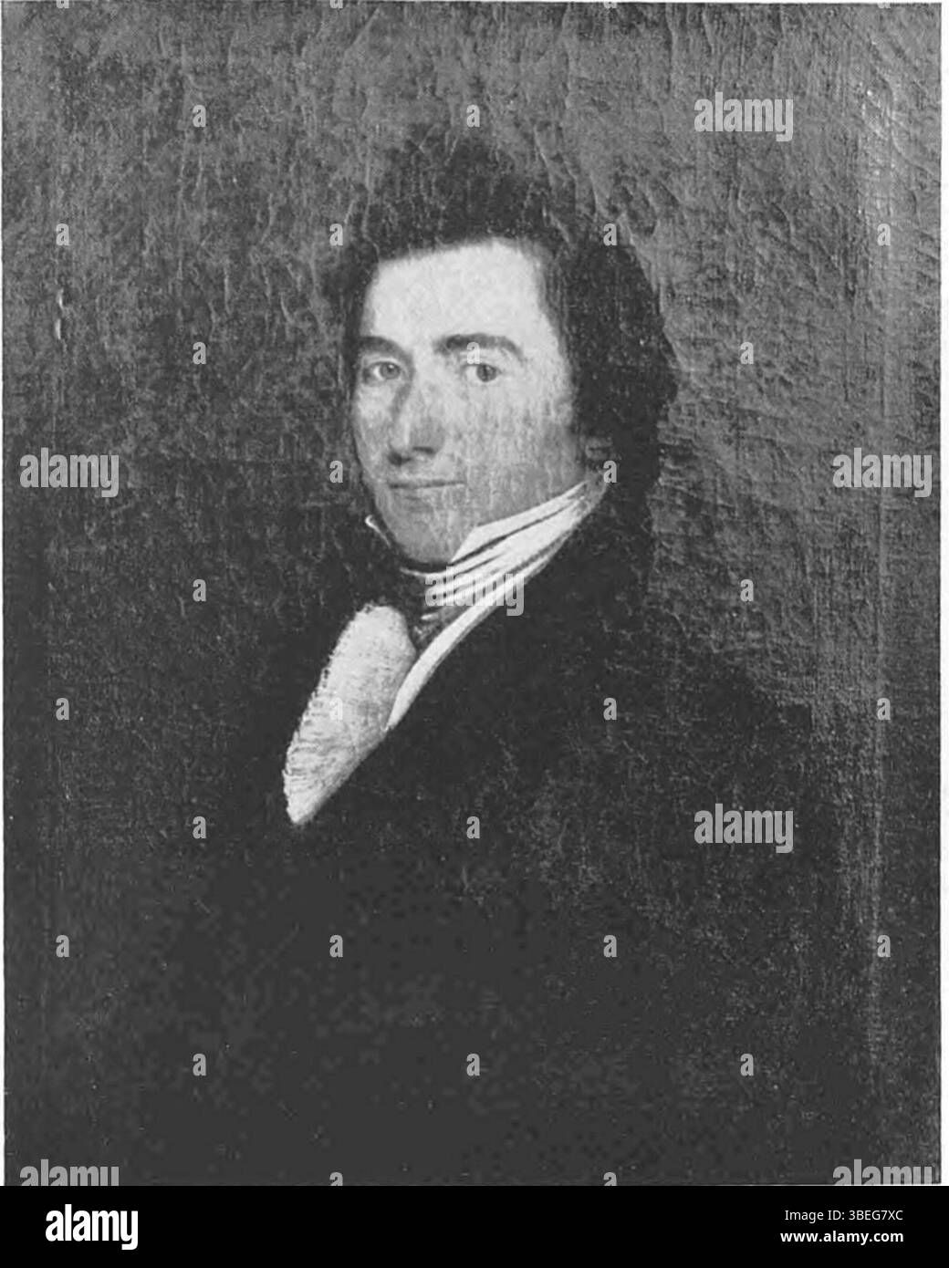 This 1825 portrait of Levi Prewitt by Alexander Bradford is a ...
