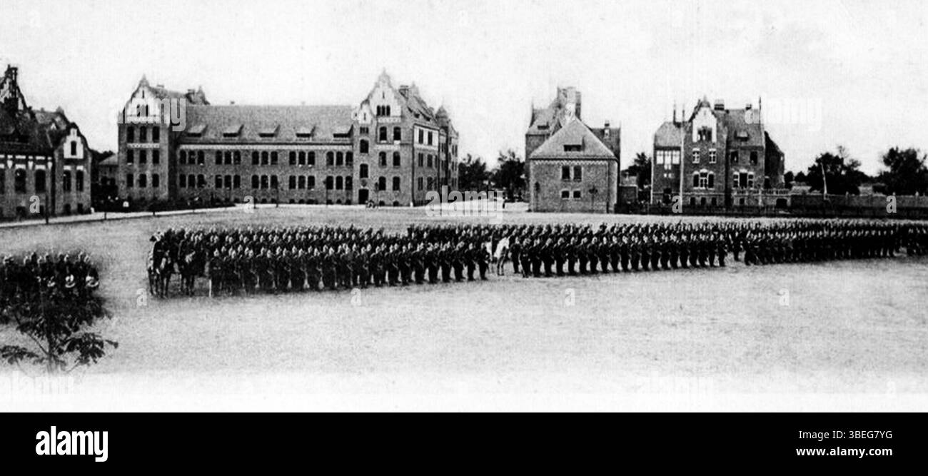 This postcard from before 1913 depicts the barracks of the German ...