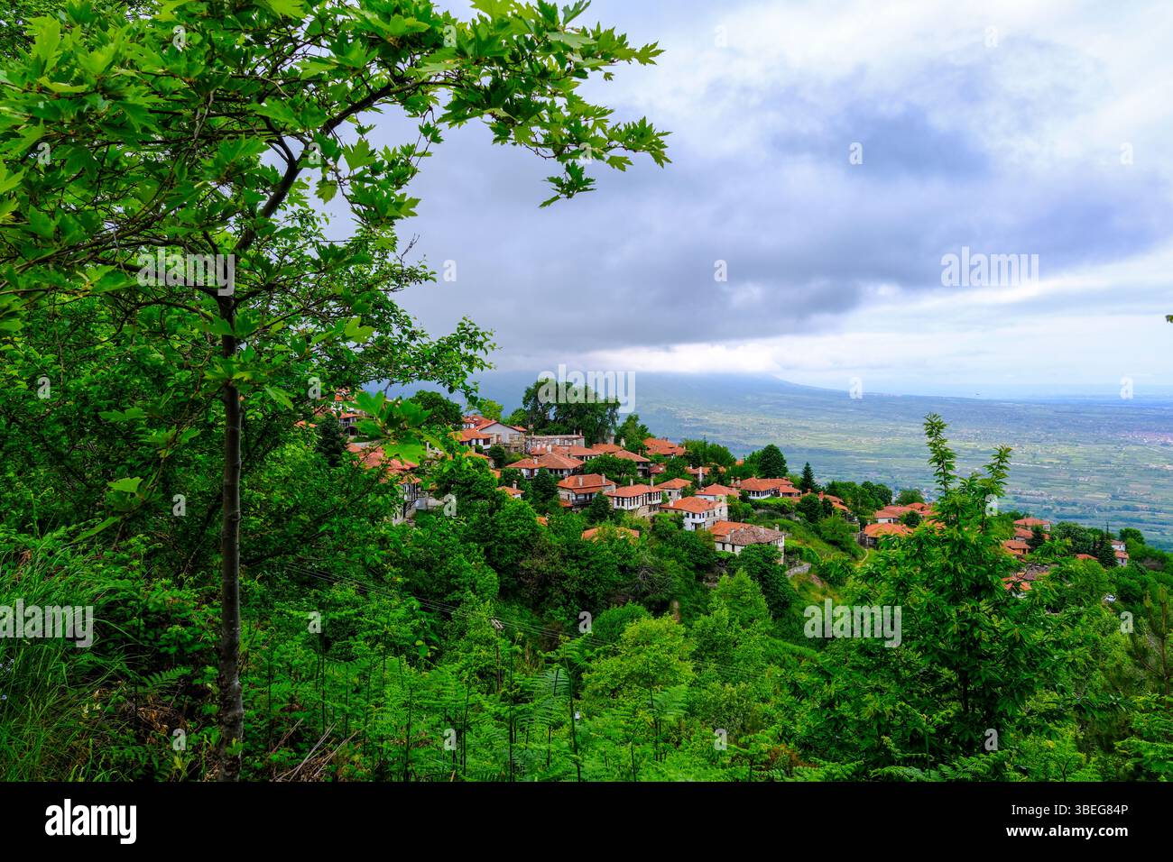 The old historical village of Palaios Panteleimonas near Platamonas ...