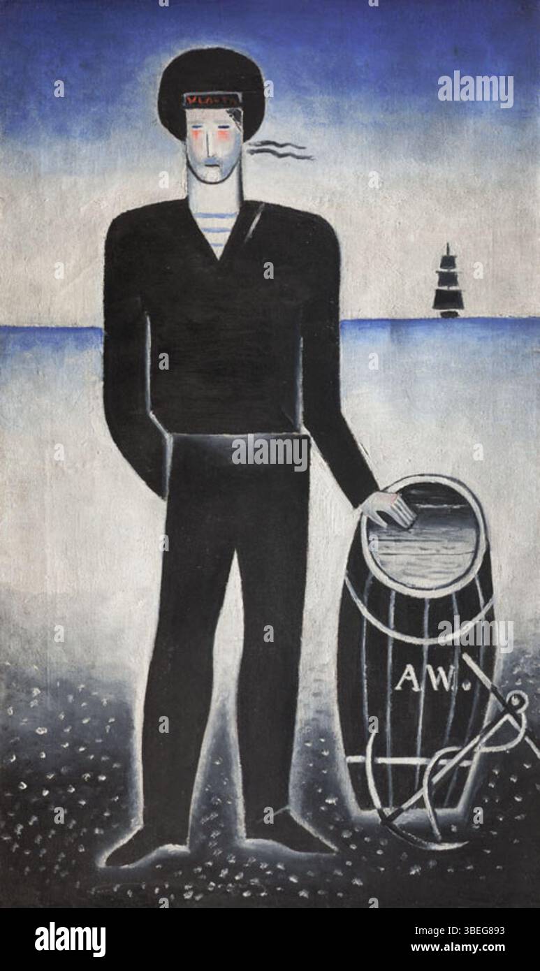 A painting of a sailor by Alois Wachsman (1898–1942) from around 1921 ...
