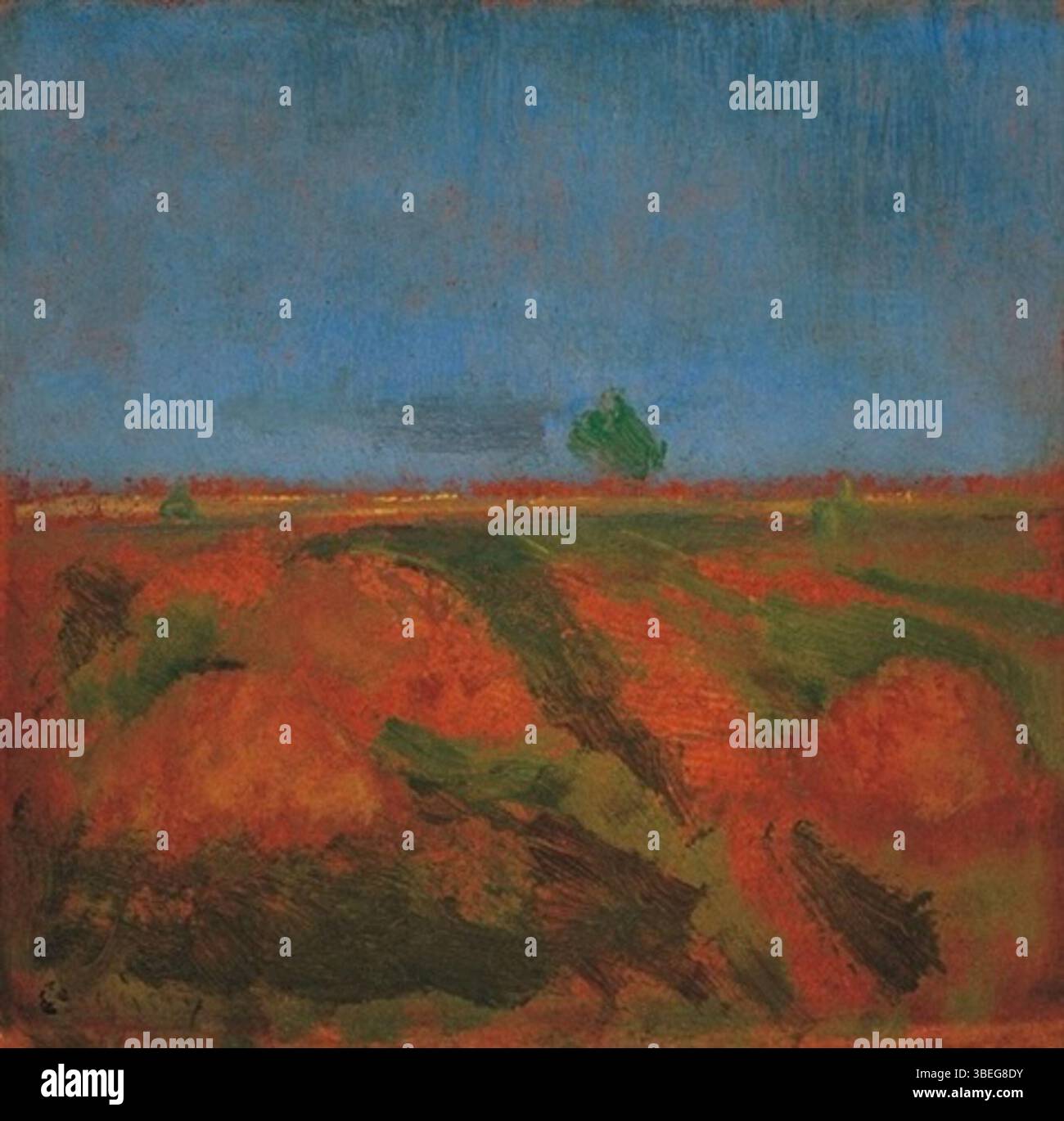 Oil painting by Dezso Czigány, unsigned, executed on cardboard ...