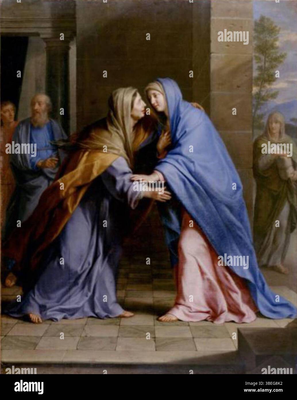 Philippe de Champaigne's 'La Visitation' (The Visitation), an oil on canvas housed in the Musée ...