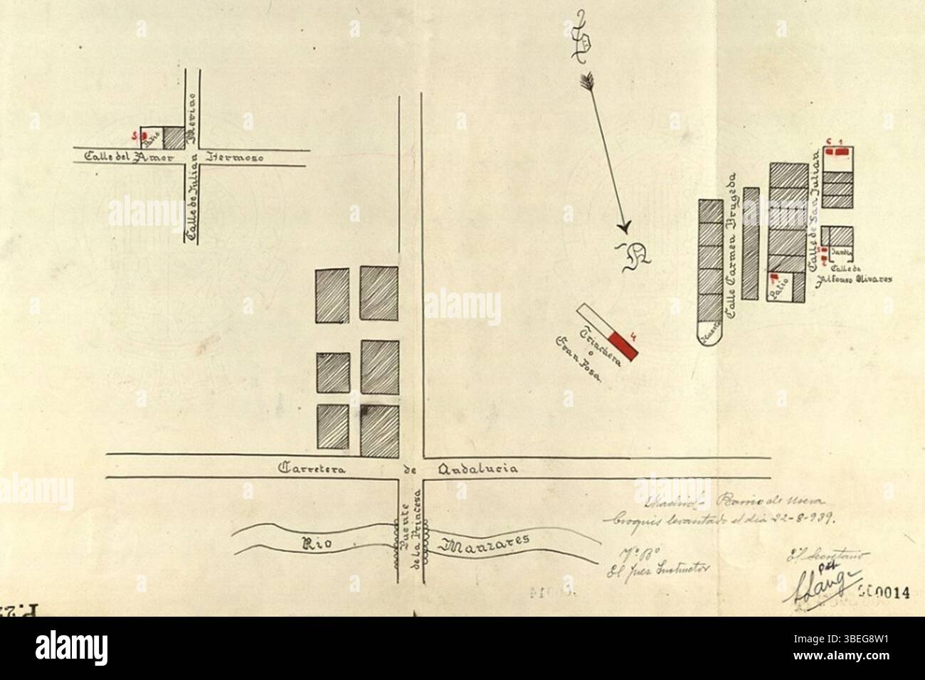 This sketch, likely drawn by a police official, details key elements of ...