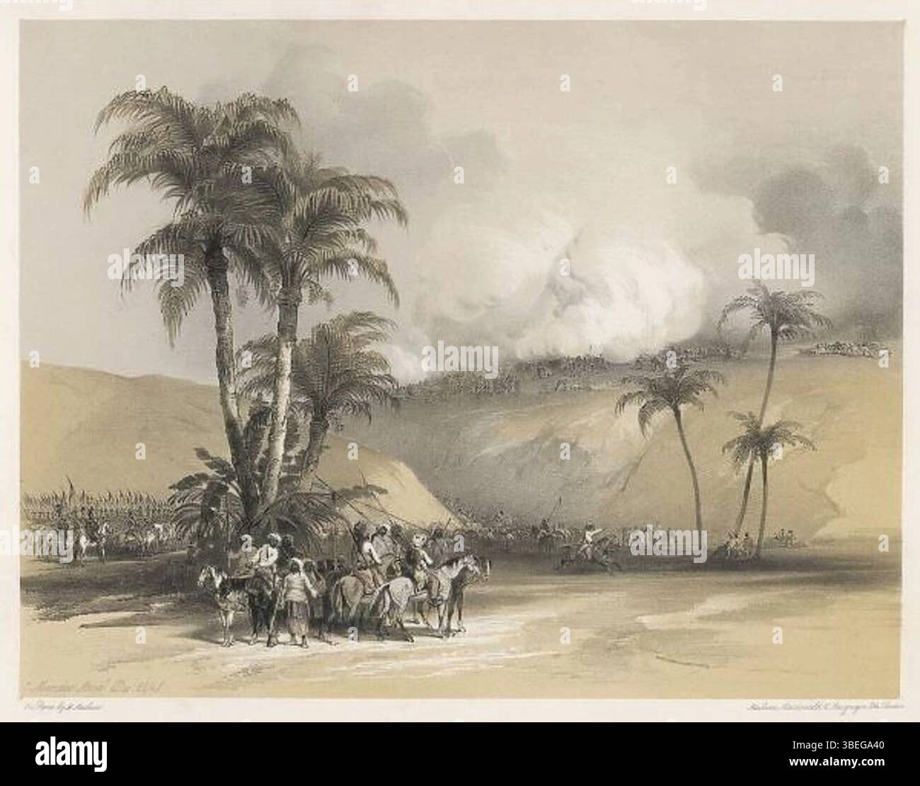 Plate 11 from the Second Anglo-Sikh War depicts British-loyal troops ...
