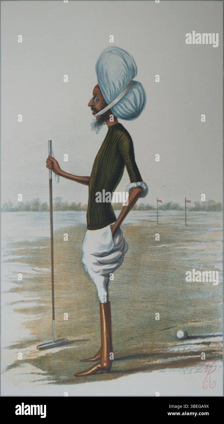 This chromolithograph of Maharaja Rajinder Singh of Patiala State ...