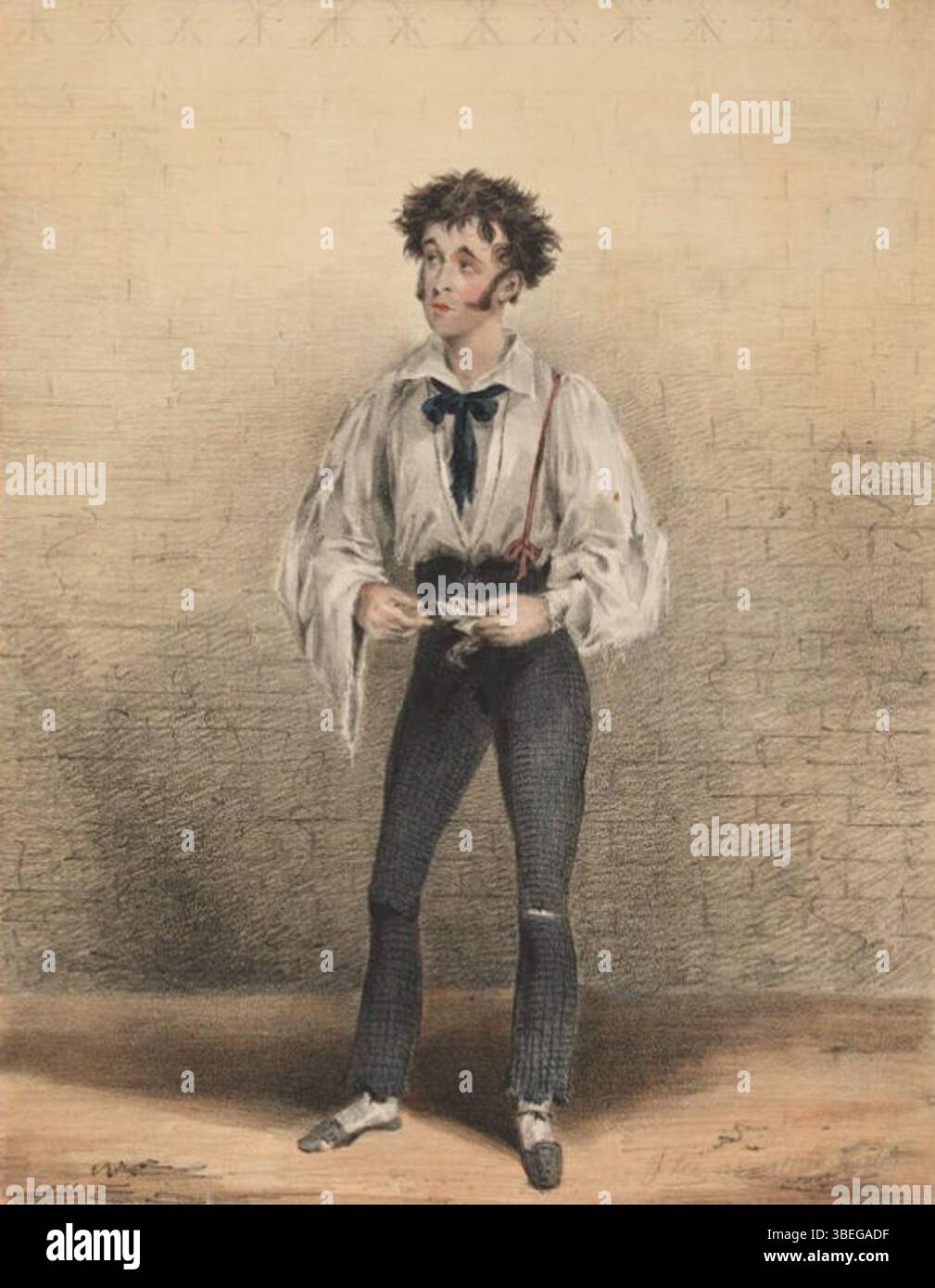 This illustration by John William Gear depicts actor John Lee as Alfred ...