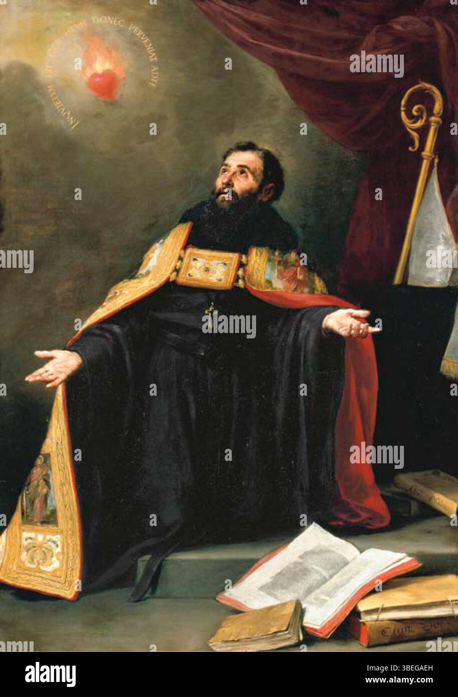 This 1664 painting by Bartolomé Esteban Murillo, titled 'San Agustín en ...