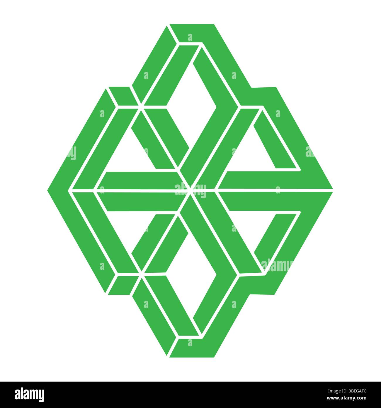 Optical Illusion Shapes Optical Art Objects Impossible Figures Escher Style Geometry Logo