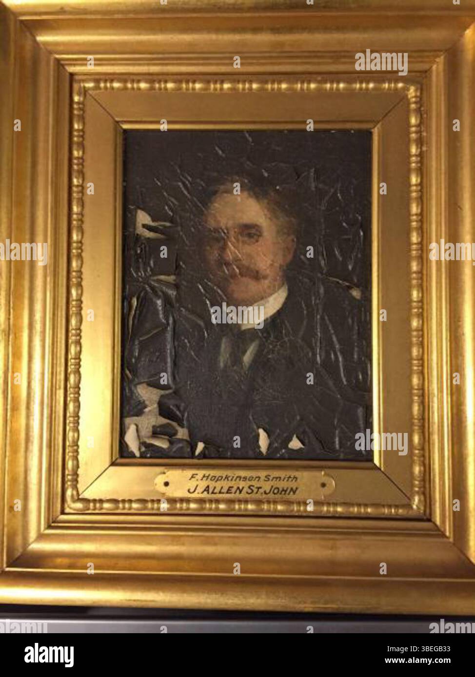 A 1949 painting of Francis Hopkinson Smith (1838-1915), an American ...
