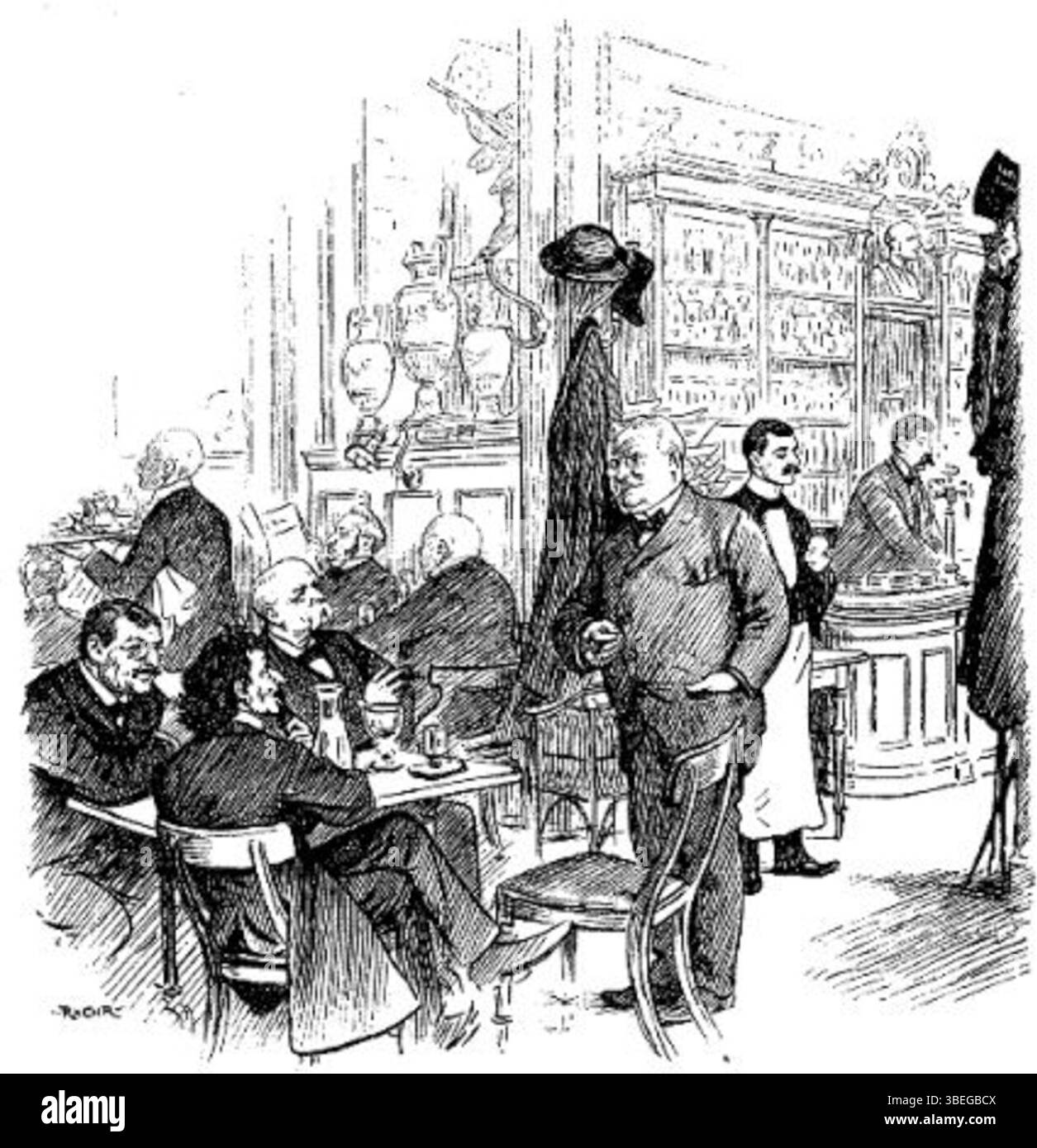 This pencil drawing by Rasmus Christiansen (1863–1940), published in ...