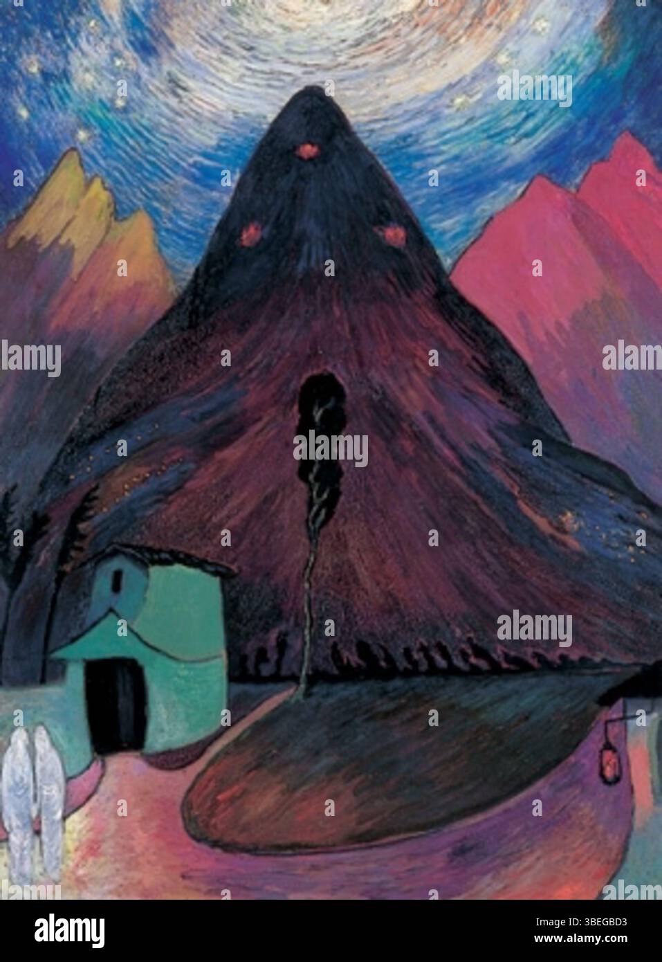 Marianne von Werefkin's *Gespensternacht* (Ghost Night), painted in ...