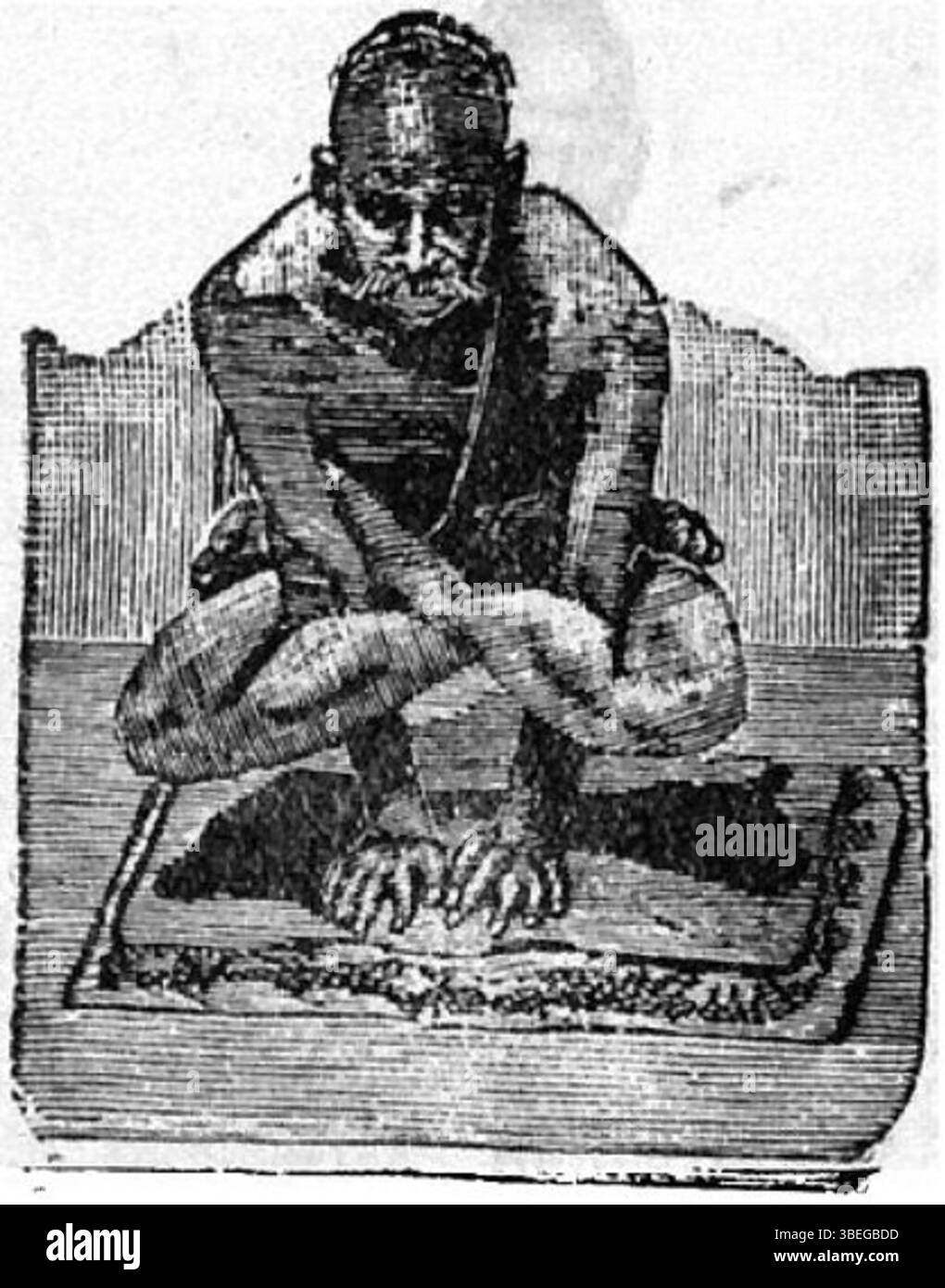 Yogi Ghamande’s 1905 portrayal of Kukkutasana, the rooster pose, from ...